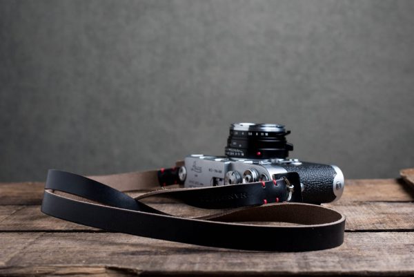 Kensington Leather Camera Strap | Black | Leica, Nikon, Fujifilm