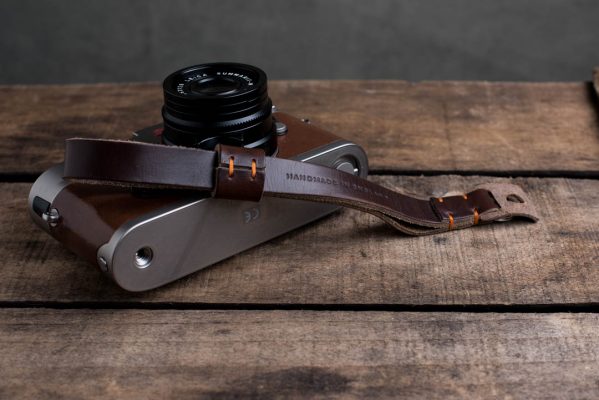Oxford Leather Camera Wrist Strap | Brown | Leica, Nikon, Fujifilm